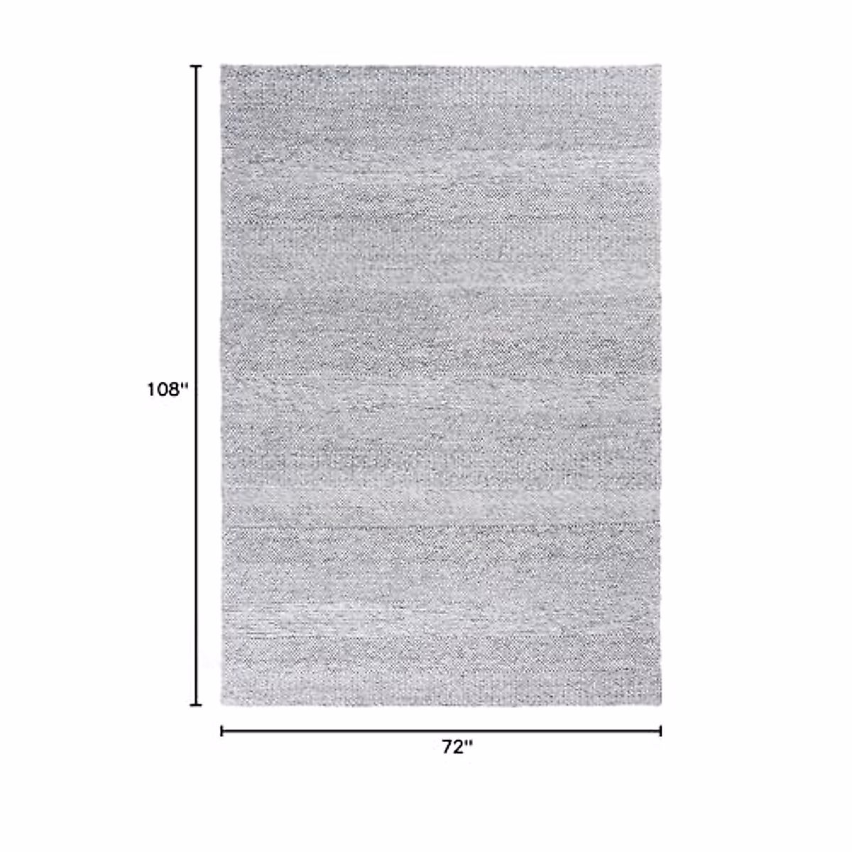 Catia Curated Home Interiors - Clara Collection - Handwoven Wool Area Rug Soft, Living Room, Bedroom. Non Slip. Modern Textured Neutral Farmhouse Contemporary Carpet. 6 x 9 Grey. Home Decor Aesthetic