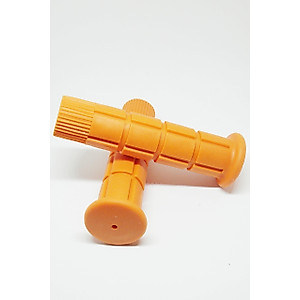 Muzglobal Handlebar End Grips Road Mountain Bike Bicycle Soft Rubber (Orange)