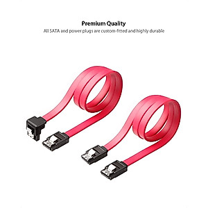 Inateck SATA Data Cable and SATA Power Splitter Cable,ST1003