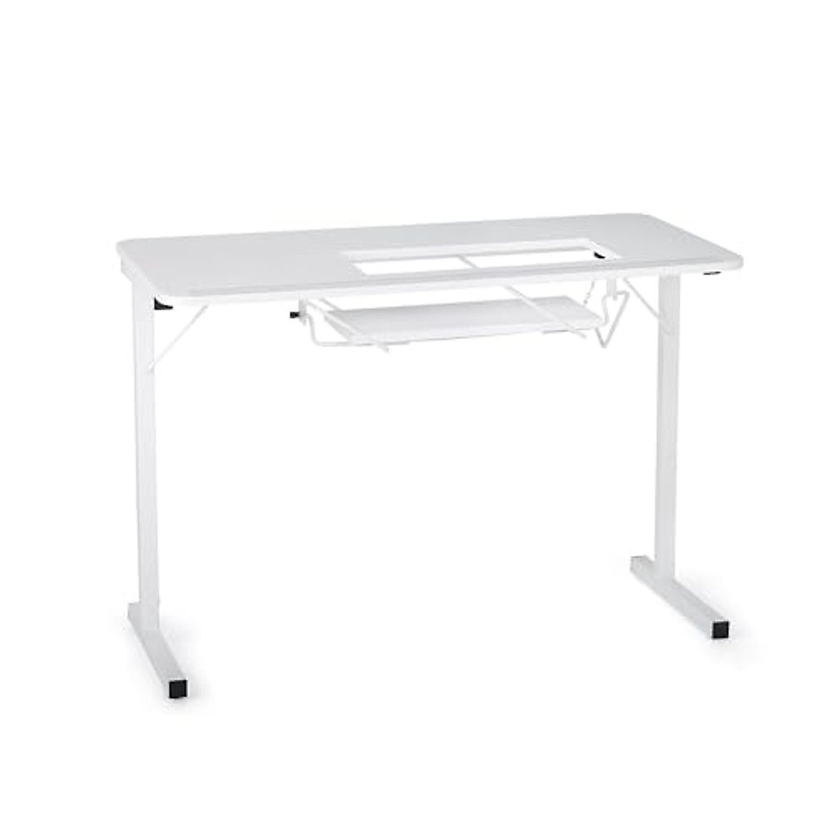Arrow 601 Gidget I Sew-Much-More Folding Sewing, Cutting, Quilting, and Craft Table, Portable with Lift, White Finish