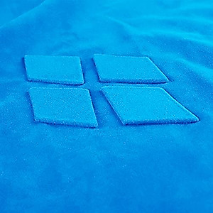 Toworldit 4pcs/Set Alcantara + ABS Material Inner Door Handle Bowl Trim Cover Sticker Compatible with Audi A4L 2017-2021 (Blue)