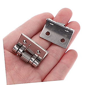 10pcs Automatic Closing Hinge Heavy Duty Door Closer Heavy Duty Spring Exterior Door Hinges Self Closing Hinges for Doors Black Door Hinges Garage Door Hinge Garage Door Hinges