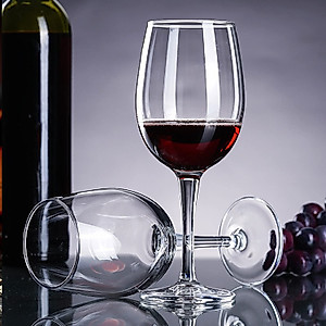 Ufrount Red Wine Glasses 16oz,Clear Crystal Wine Glasses Set of 6,Classic Long Stem Glassware for Wine Tasting,White Wine,Ideal Gift for Wine Lover,Party,Wedding,Birthday,Mother’s Day