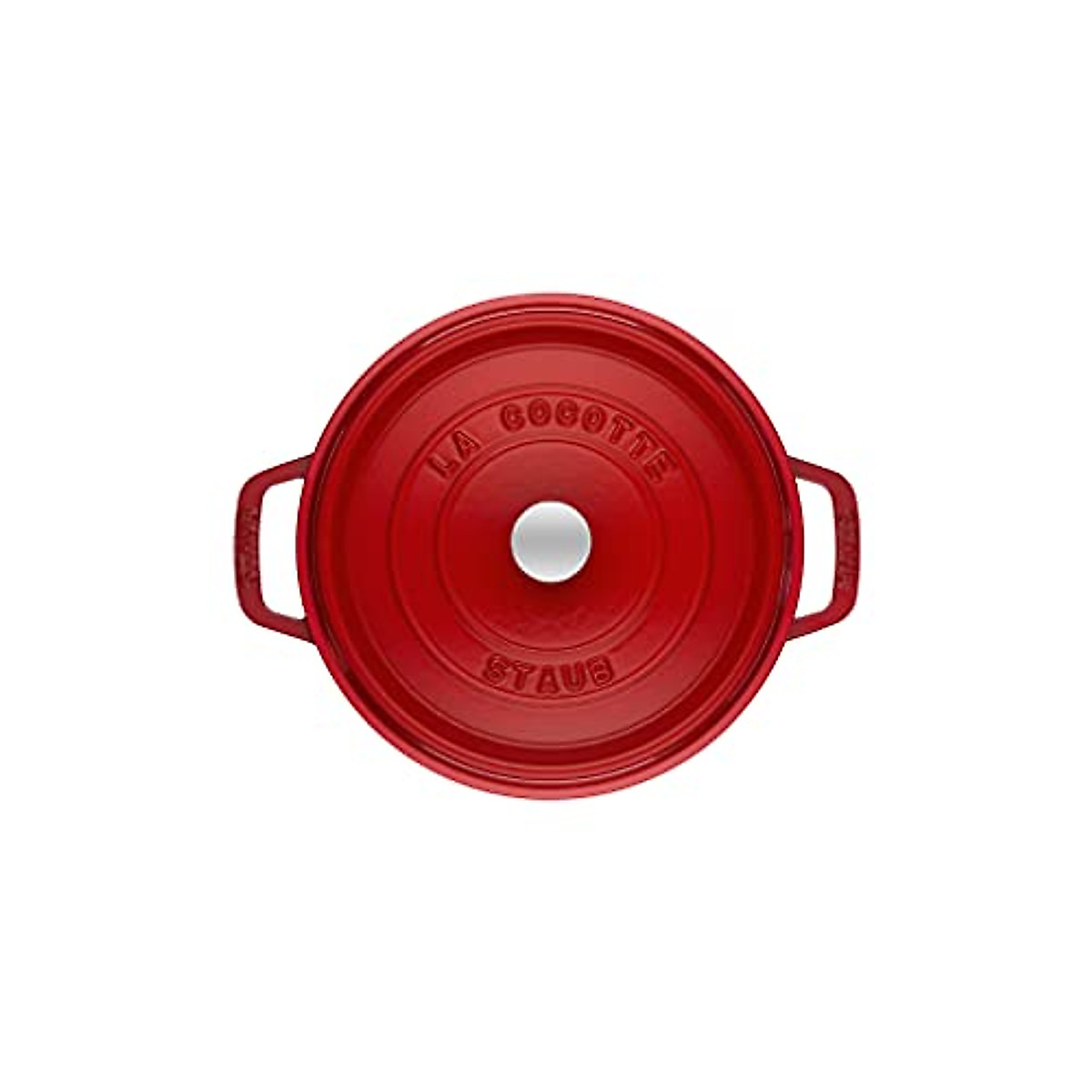 STAUB 1004228 Cast Iron Cocotte, Cherry, 30 cm