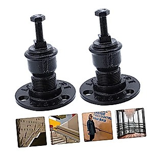 BETOOKY 2pcs Stair Bracket Staircase Brackets Handrail Holder Rail Support Bracket Wall Rail Bracket Railing Holder L Brackets for Shelves Handrail Bracket Metal Accessories Iron
