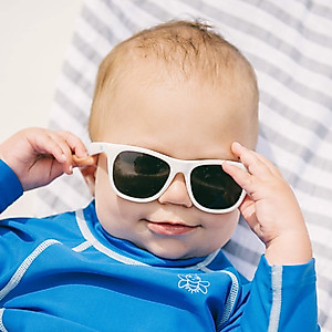 i play. by green sprouts baby-boys Flexible Sunglasses,White,0-2yr