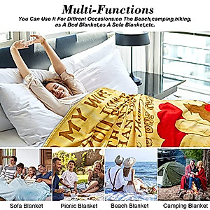 Gifts for Wife, to My Wife Blanket 50" x 60", Romantic Gifts for Wife, Gift for Wife from Husband, Soft Throw Blanket for Wife Birthday Wedding Valentine's Mother's Day Christmas