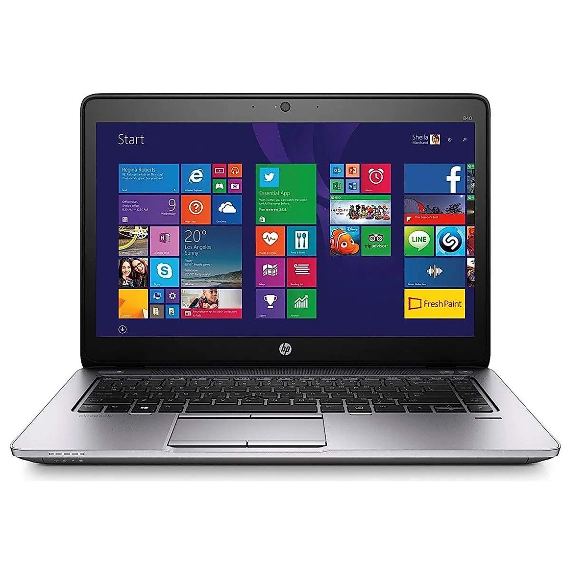 HP EliteBook 840 G2 14in Touchscreen Laptop Computer, Intel Core i5-5200U up to 2.70GHz, 16GB RAM, 256GB SSD, Bluetooth 4.0, WiFi, Windows 10 Professional (Renewed)