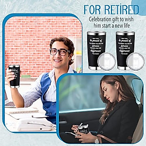 Rtteri 4 Pcs Employee Appreciation Gifts Bulk Thank You Gifts for Coworkers 20 oz Stainless Steel Insulated Motivational Tumbler Travel Mug Inspirational Gifts for Men Women(Black)