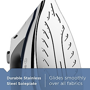 BLACK+DECKER Allure Professional Steam Iron, D3030, 30% More Steam, Percison Tip, Stianless Steel Soleplate, Vertical Steam Fuction