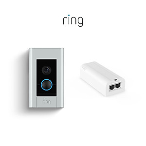 Ring Video Doorbell Elite with Ring PoE Adapter (2nd Gen) - White
