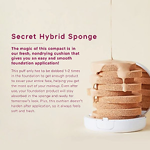 MISSHA Magic Cushion Foundation No.21 Light Beige for Bright Skin - Flawless Coverage, Dewy Finish, Easy Application for All Skin Types