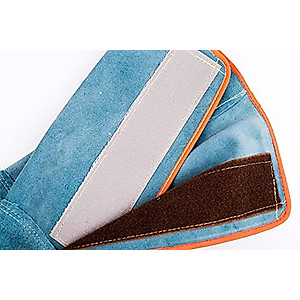 Senvitate Leather Welding Spats, Welding Shoes Leg Covers, Fire Resistant Welder Boot Protector Covers, Heat and Abrasion Resistant Foot Safty Protection Covers, Welding Gaiters, Tool Gifts for Men