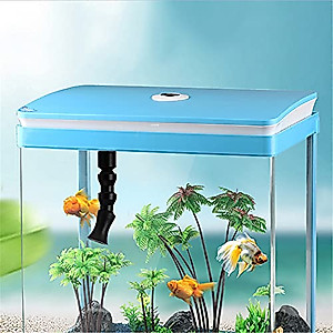 Quluxe 2Pcs Standard Thread 3/4" (1-inch Dia) Aquarium Pump Duckbill Nozzle, Water Outlet Return Pipe Fitting - Black