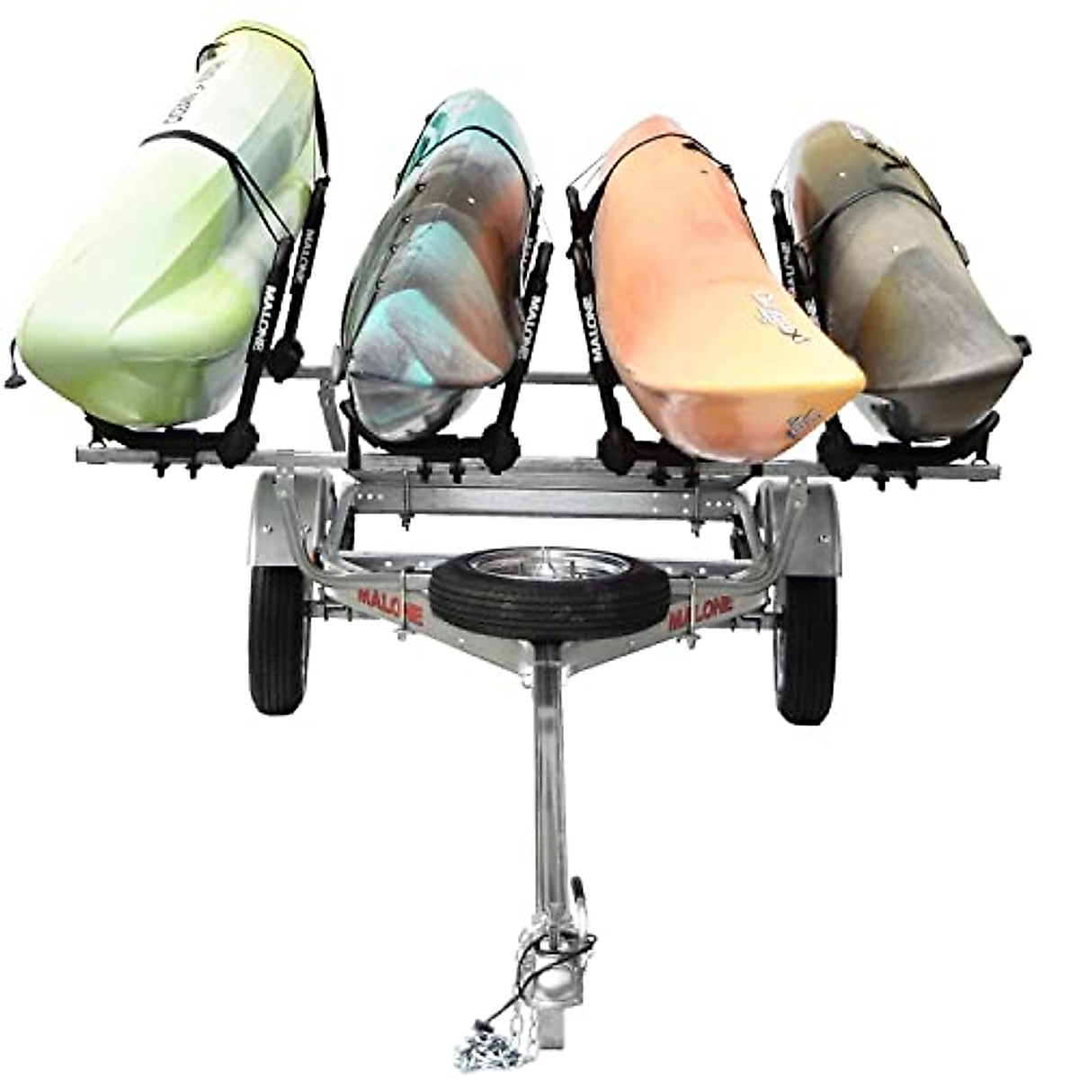 Malone Auto Racks MicroSport 4-Boat FoldAway-J Kayak Trailer Package
