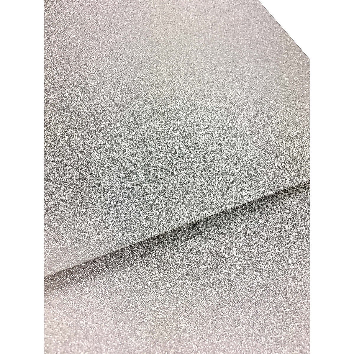 Glitter Cardstock, Misscrafts 10 Sheets 12" x 8" Sparkling Glitter Cardstock 250gms Scrapbooking Craft Paper for Cardmaker DIY Christmas Wedding Birthday Decoration Craft (Silver)