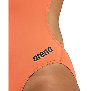 Arena Women's Standard Team Swimsuit Challenge Solid, Nespola-Asphalt