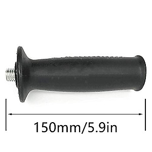 XMHF 12mm Dia Thread Plastic Angle Grinder Sander Handle Tool Black 2Pcs