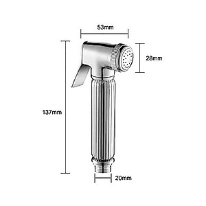 JIYTG Bidet Faucet All Copper Hand Held Bidet Sprayer Hygiene Kit Diaper Sprayers Toilet Spray Gun Toilet Bidet Flusher