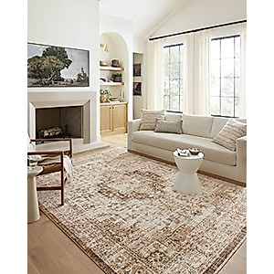 Loloi II Sorrento Collection SOR-03 Mocha/Multi 6'-7" x 9'-10" Area Rug