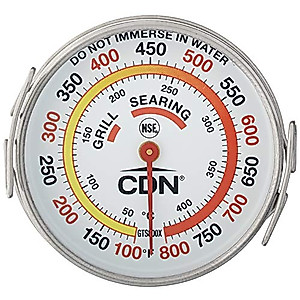 CDN Grill Surface Thermometer, Silver