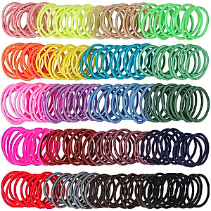 200PCS Small Hair Ties,No Crease Baby Hair Ties,Elastic Hair Ponytail Holder Hair Accessories for Baby Girls Infants Toddlers Kids