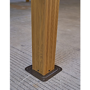 12' x 20' Hardtop Gazebo Outdoor Canopy Tent w/Double Galvanized Steel Vented Roof &Aluminum Frame for Garden Backyard,Permanent Metal Pavilion Heavy Duty Sunshade w/Privacy Curtains for Patio (Brown)