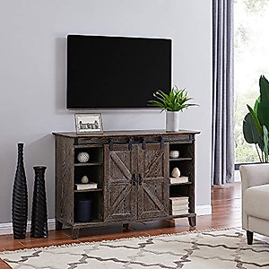 Southern Enterprises Holmes TV Stand, Brown