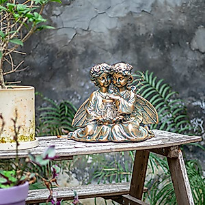 Garden Angel Statue - Praying Peaceful Angel Figurine for Yard, Gardening Gifts for Mom Grandma Lawn Fairy Ornaments Figurines for Outdoor Decor