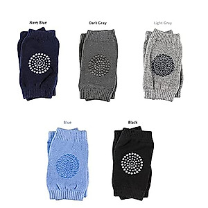 Baby Crawling Knee Pads Toddler Leg Warmer Safety Protective Cover Toddlers Learn to Socks Children Short Kneepads(5 Pairs)