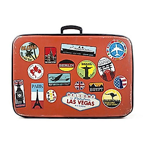 Wall4Stickers® Luggage Stickers Suitcase 17x Patches Vintage Travel Labels Retro Vintage Graffiti iPhone car stickerbomb Style Vinyl Decals Door Skateboard Cafe