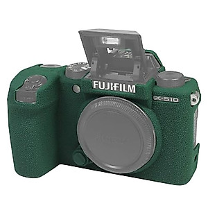 Easy Hood Camera Case for Fujifilm Fuji X-S10 XS10, Anti-Scratch Soft Silicone Rubber Protective Camera Cover Detachable Protector Shell,Green