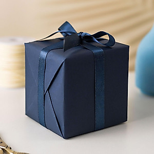 Retrify Navy Blue Kraft Paper Roll - 30 Inches x 32.8 Feet Jumbo Roll Wrapping Paper for Birthday Gift, Bridal Shower, Wall Art, Crafts, Parcel, Bulletin Boards, Floor Covering