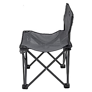 ALPS Mountaineering Adventure Folding Camping Chairs - Durable Mesh Fabric Over Powder Coated Aluminum with Simple Compact Design and Shoulder Carry Bag, Charcoal