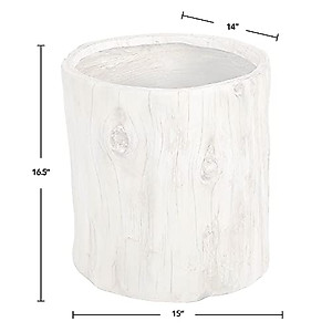 FirsTime & Co. Natural Carrigan Log Outdoor Planter for Patios and Balconies, Faux Wood, Farmhouse, Indoor or Outdoor Use, 15 x 14 x 16.5 inches