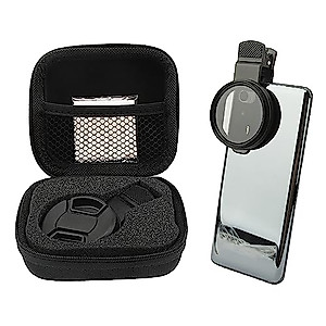 Tookie 52mm Clip-on CPL Phone Camera Lens Filter, Universal CPL Phone Camera Lens Polarizer Clip-On Cellphone CPL Filter Compatible with iPhoneSamsung/Android Smartphones(Size:52mm)