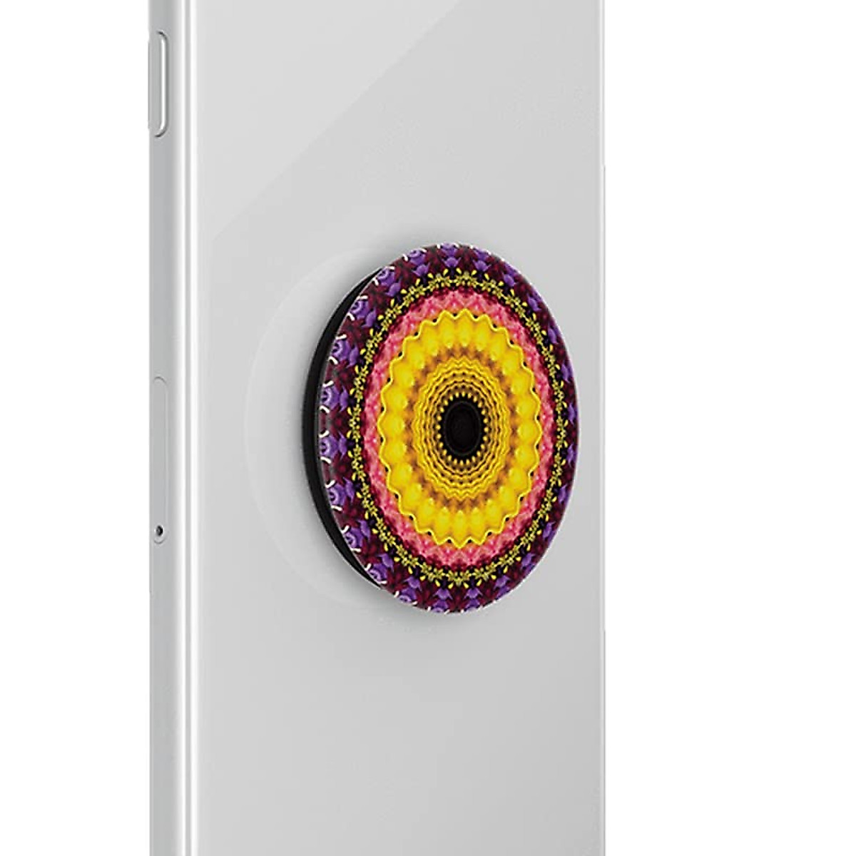 PopSockets PopGrip: Phone Grip and Phone Stand, Collapsible, Swappable Top (Lantana Warp)