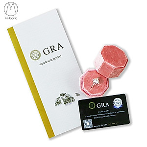 Ms.Iconic Engagement Rings for Women, 2 Carat Modissanite Sterling Silver Rings with 18K White Gold Plated and It Can be a Wedding Rings for Women or Promise Rings for Her, Anillos para Mujer