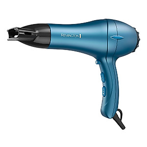 Remington Pro D2042 Professional Titanium Ceramic Hair Dryer with Concentrator and Diffuser Attachments Blue