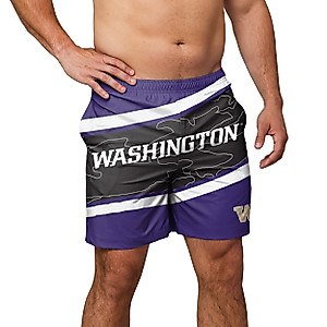 FOCO NCAA Mens Big Wordmark Swimming Trunks - L