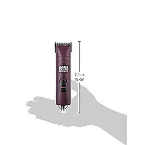 Andis 22685 Professional UltraEdge Super 2-Speed Detachable Blade Clipper – Rotary Motor with Shatter-Proof Housing, Runs Calm & Silent, 14-Inch Cord - For All Coats & Breeds - 120 Volts, Burgundy