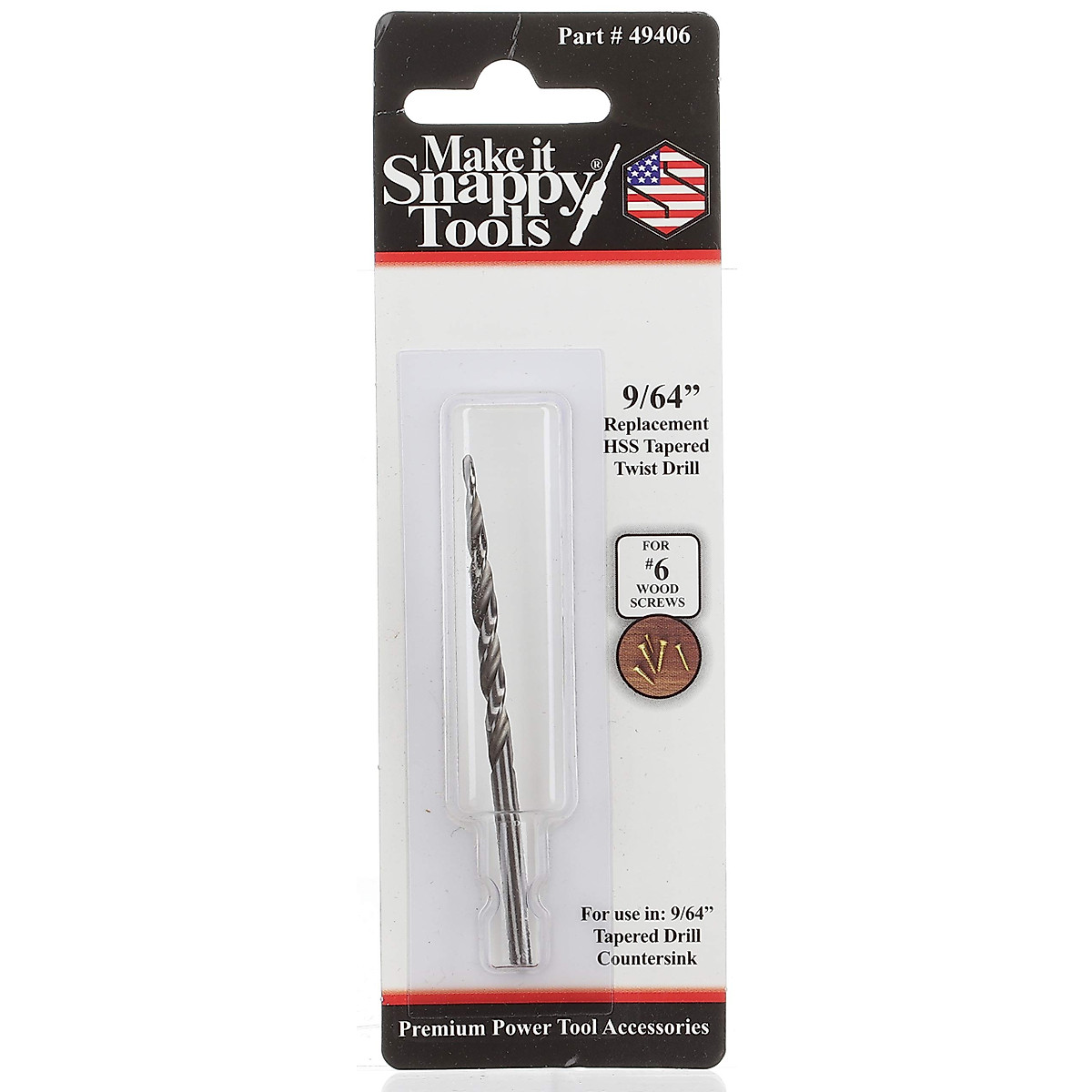 Make it Snappy Tools Replacement 9/64 Inch HSS Tapered Drill (Replaces Part # 49409) #49406