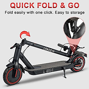 PEXMOR Electric Scooter Adults, Scooter Electric for Adults 21 Miles Range & 15.5 Mph,8.5" Solid Tire 350W Folding Electric Kick Scooter, Commuting E-Scooter Dual Brake& App Cruise Control