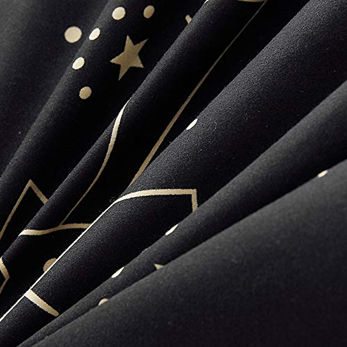 ZHH E-COMMERCE Kid's Mysterious Constellation Duvet Cover Twin Size and Stars Beding Set Queen Size with Bed Sheet for Bedroom Decor