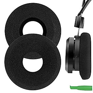Geekria Comfort Foam Replacement Ear Pads for GRADO PS1000, GS1000, SR80e, SR80i, SR125i, SR225i, SR60, SR80, SR125 GW100x Headphones Earpads, Headset Ear Cushion Repair Parts (Black)