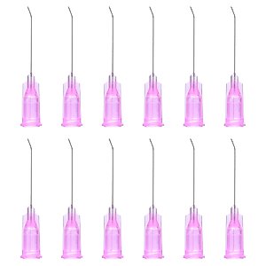PATIKIL Blunt Tip Dispensing Needles 30G, 12 Pcs 1 Inch Industrial Liquid Dispenser Needle with Lure Lock for Refilling Liquid Ink Adhesive Glue, Purple