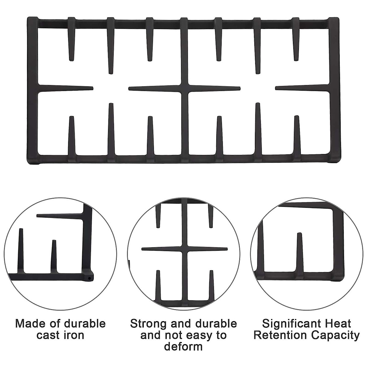 WB31X27150 Grate Replacement Parts Center Gratefor GE Gas Stove Replace WB31X24737 AP5985159 Gas Range Burner Grate
