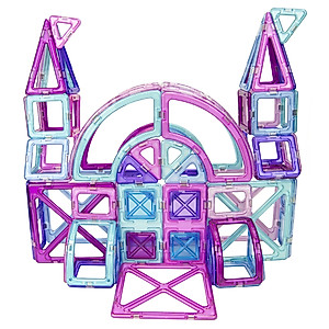 Magformers Inspire Set (100-pieces) Magnetic Building Blocks, Educational Magnetic Tiles Kit , Magnetic Construction STEM Toy Set