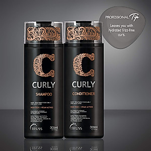 Truss Curly Shampoo and Conditioner Set Bundle