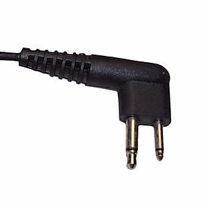 HQRP 4-Pack D Shape Earpiece Headset PTT Mic Compatible with Motorola RDV-5100, RDV-2020, AU-1200, AV-1200 Sun Meter